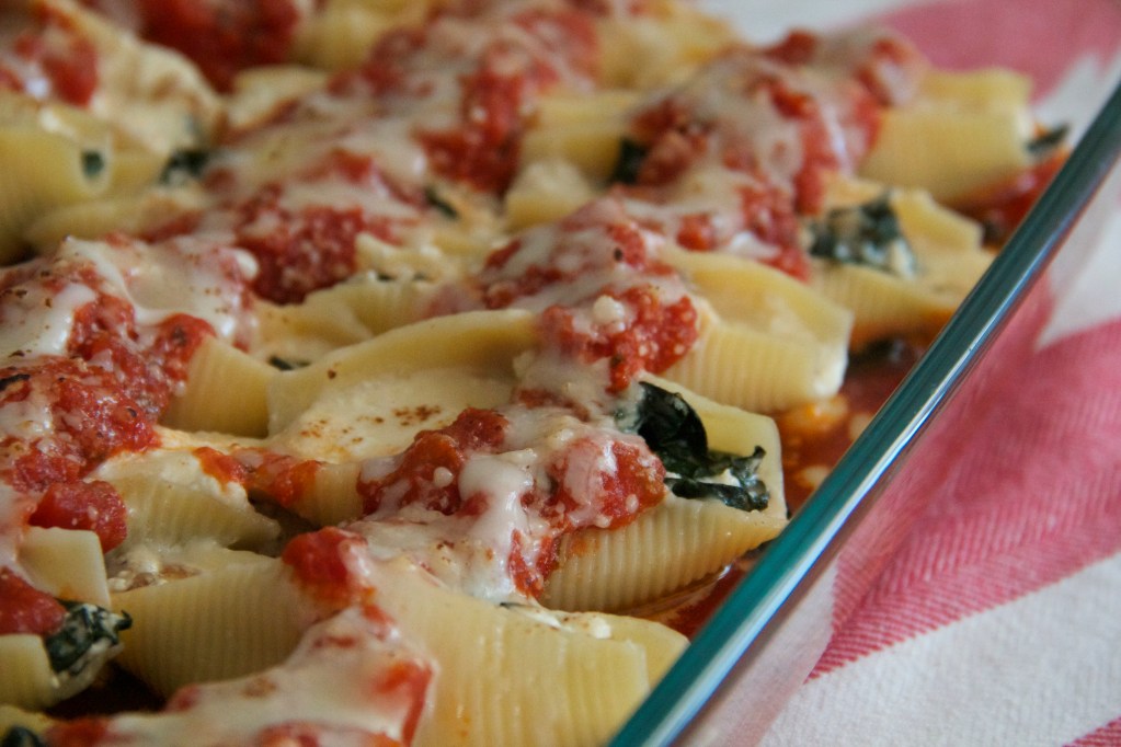 Kale & Sausage Stuffed Shells